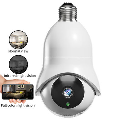Wireless 5G Indoor Light Bulb Camera , Panoramic Smart Dome Camera With ...