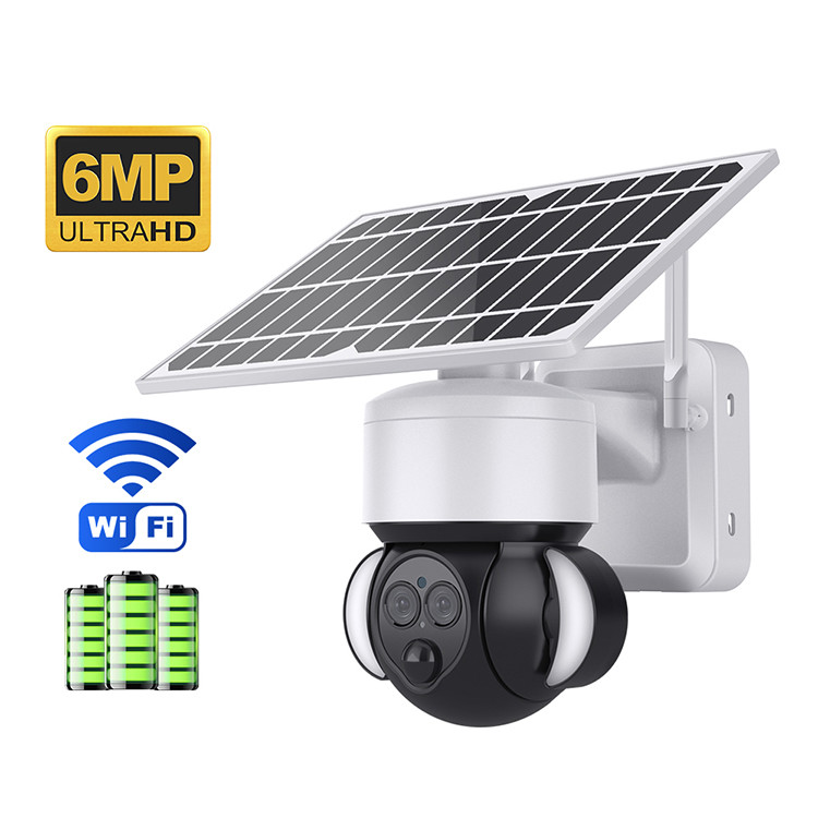 6MP 4G Solar Camera 12X Zoom Dual Lens PTZ Camera Auto Tracking Camera ...