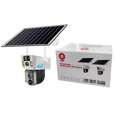 4G Solar Camera Panel Battery Security Camera Dual Light Source ...