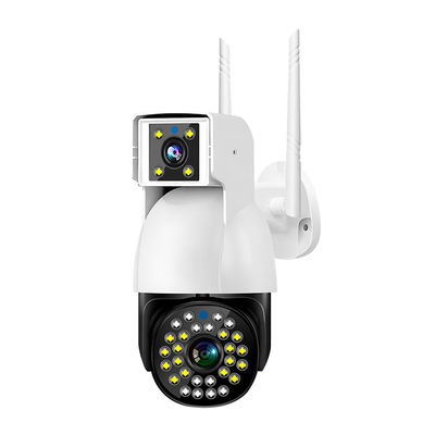 4MP PTZ Outdoor Surveillance Camera Dual Lens Panoramic IP Network Port ...